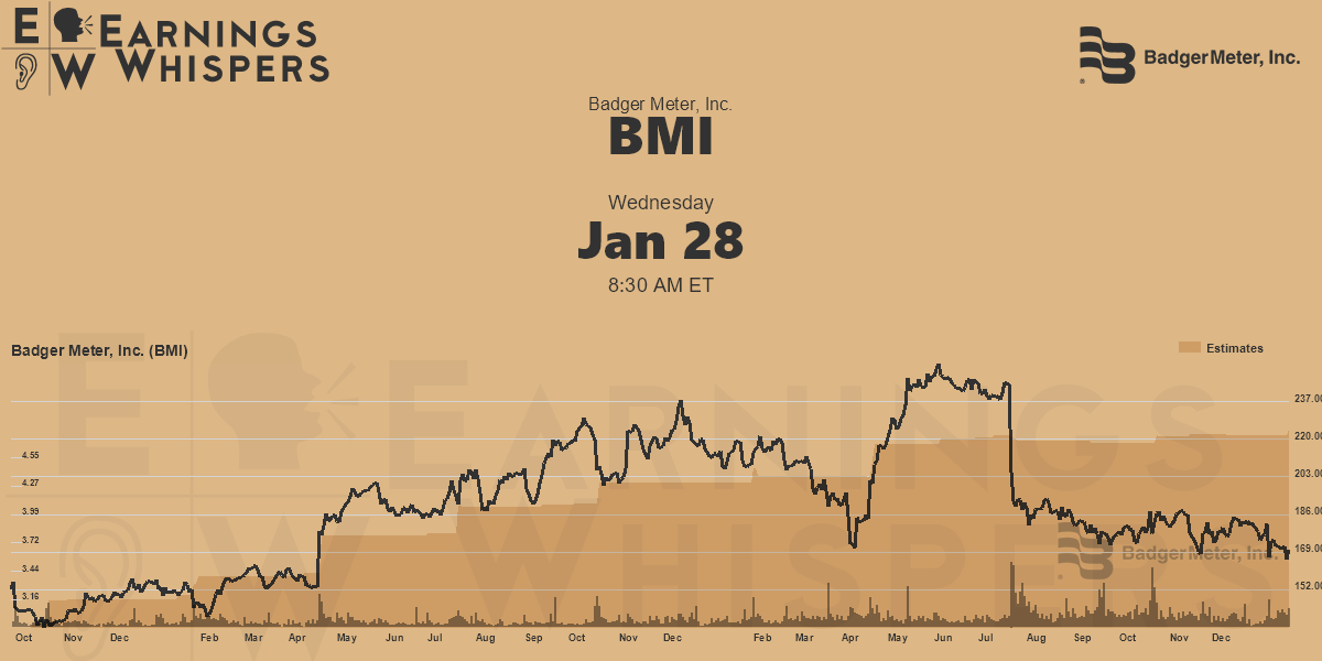 Badger Meter, Inc. Earnings Whispers