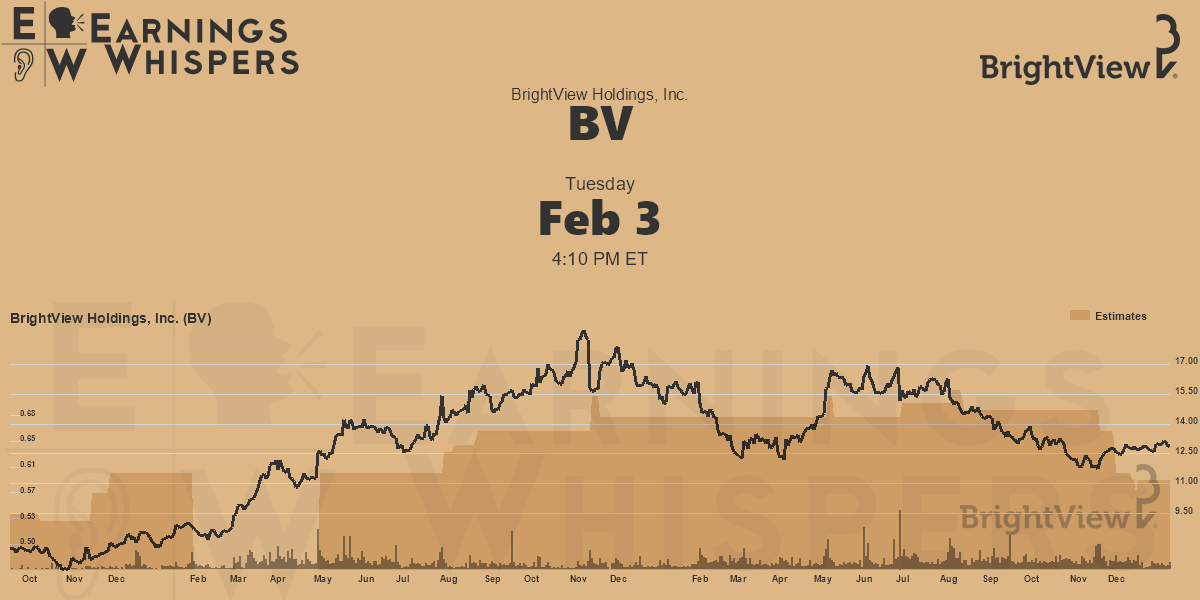 BrightView Holdings, Inc. Earnings Whispers
